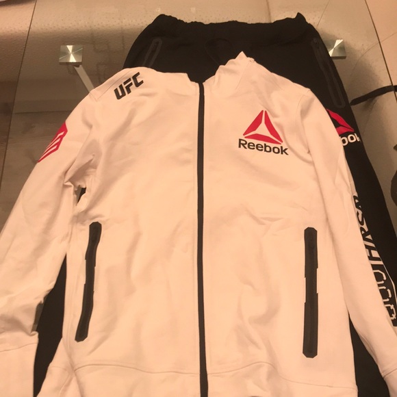 Reebok | Jackets & Coats | Official Ufc Reebok Corner Sweat Pants And ...